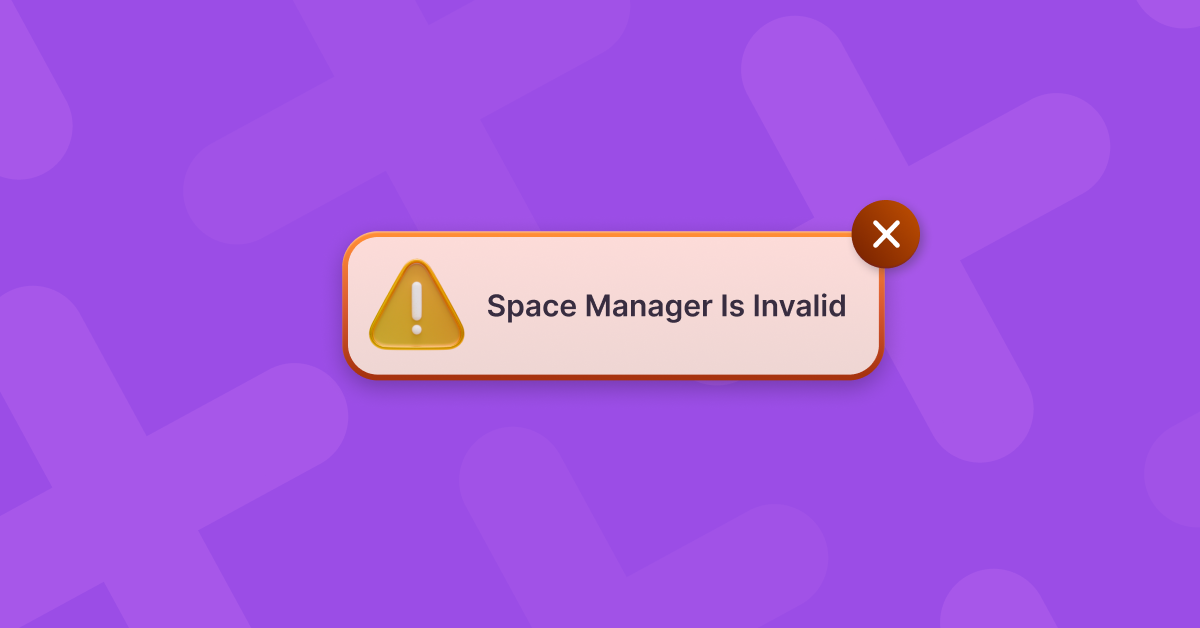 How to fix the ‘Space manager is invalid’ error on Mac