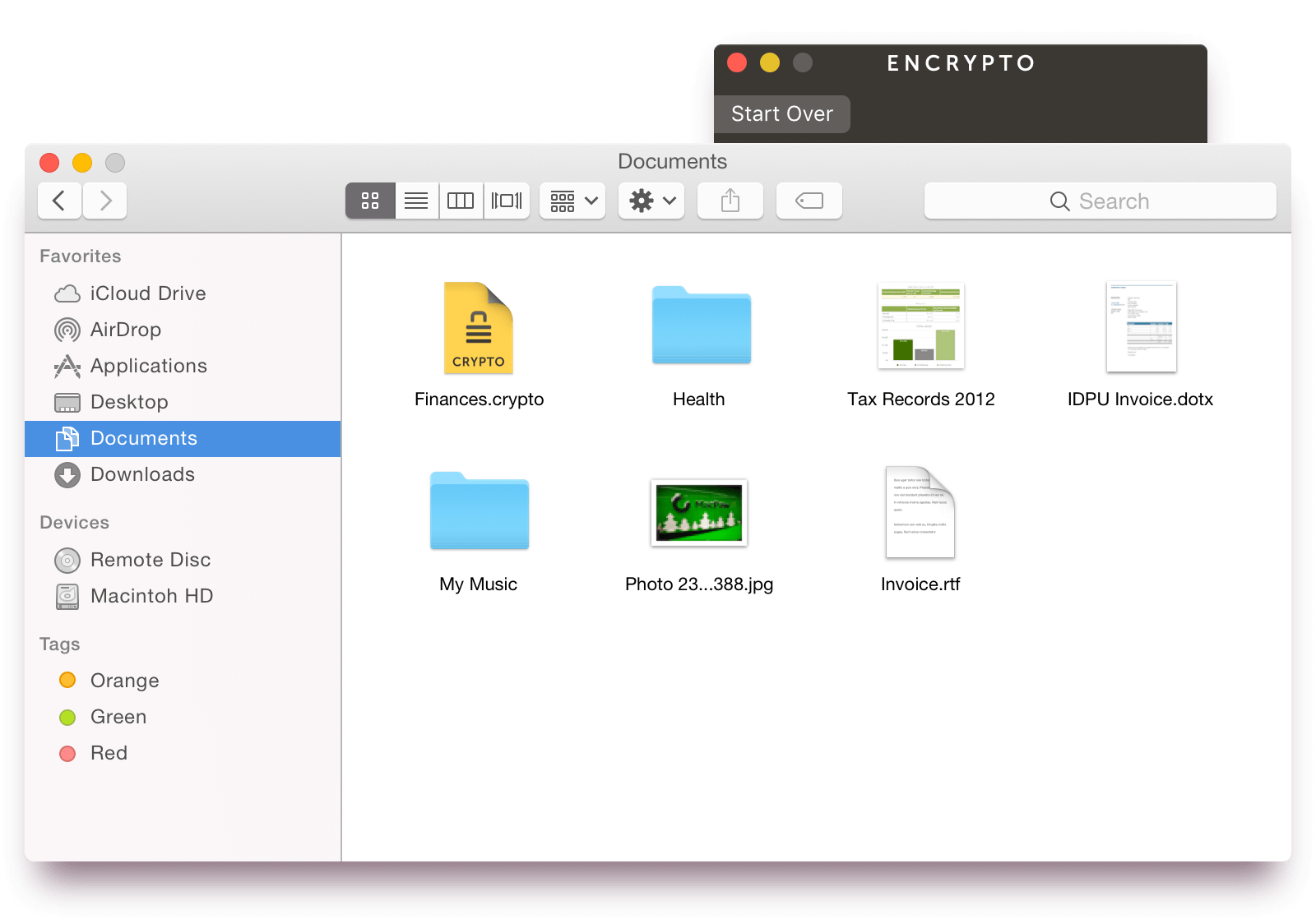 Encrypto: Secure your files before sending them out